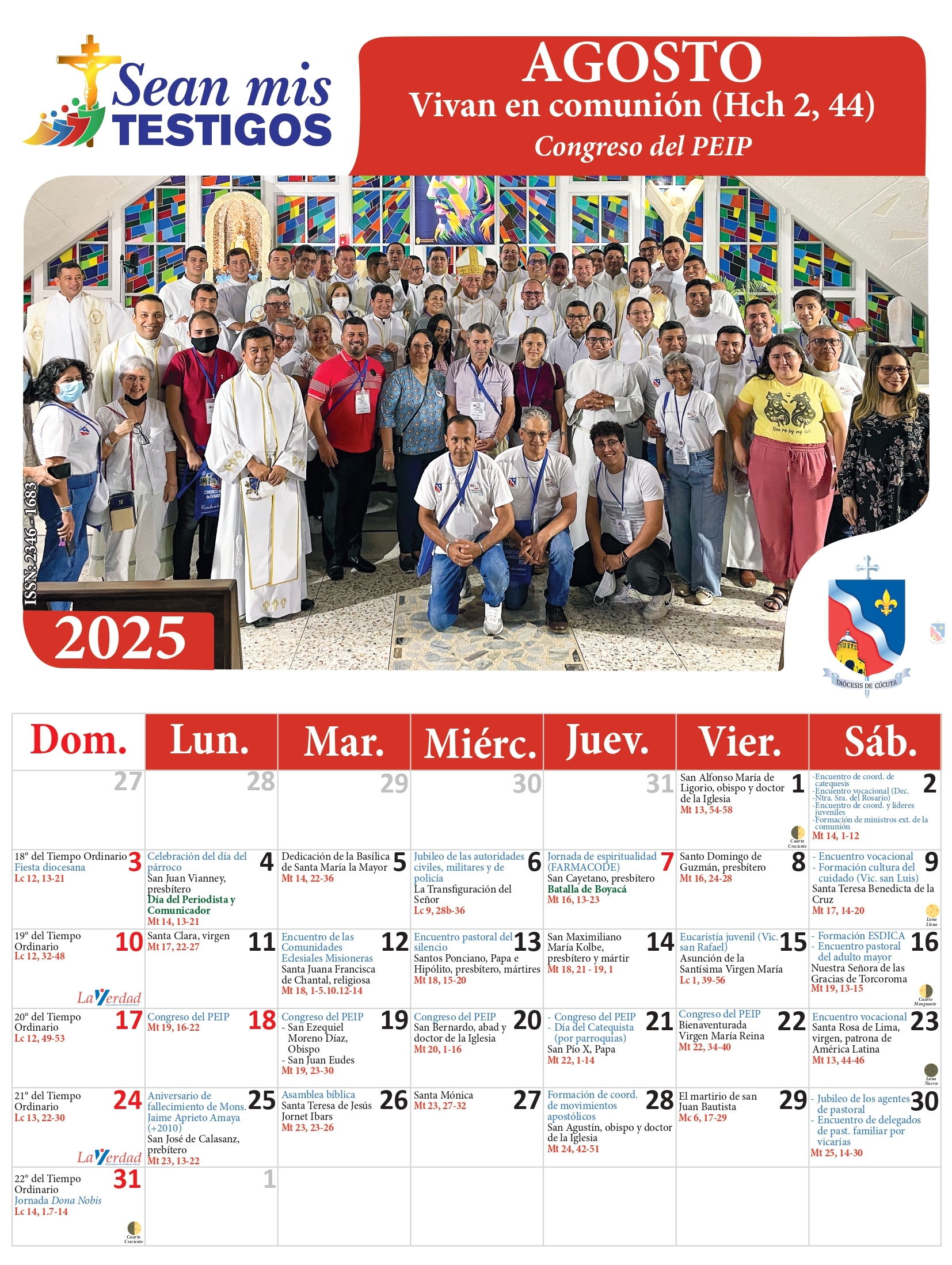 Agosto • Diócesis de Cúcuta